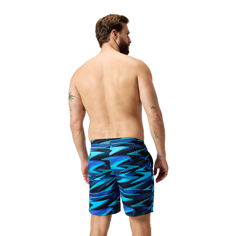 Mens XPRESS LITE Allover 18" Watershort Picton Blue– Swimming NSW Swim Shop