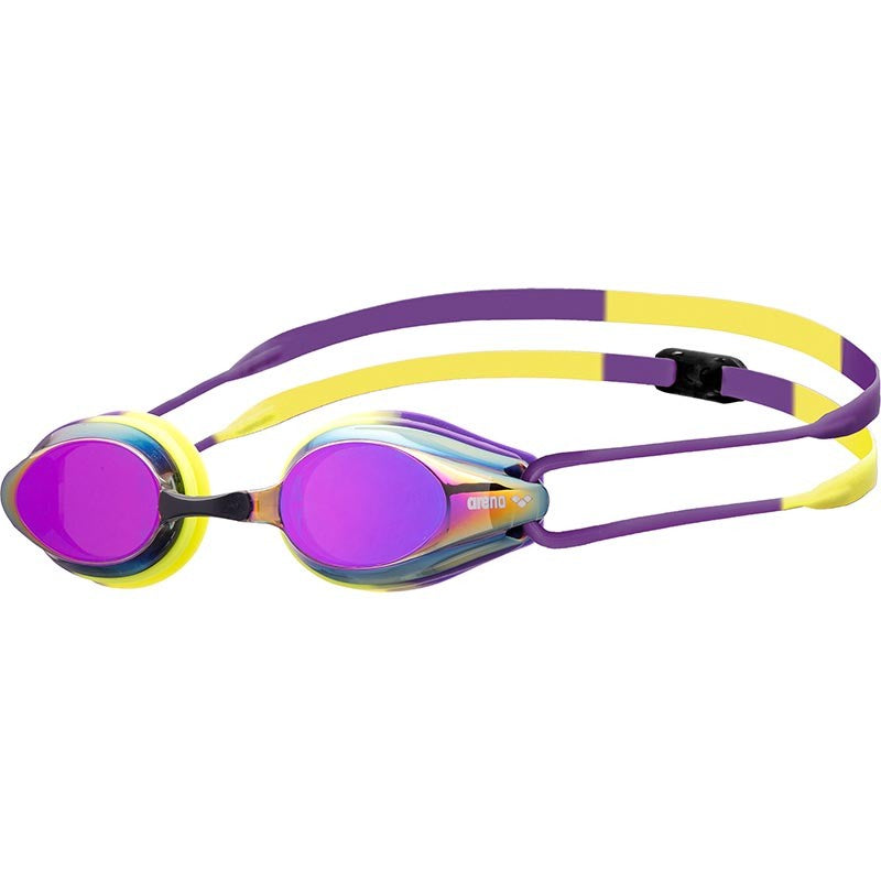 Arena Tracks Mirror Goggles Violet Plum Lime– Swimming NSW Swim Shop